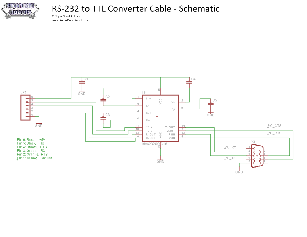 R232 TTL Converters | RS232 to TTL Cables