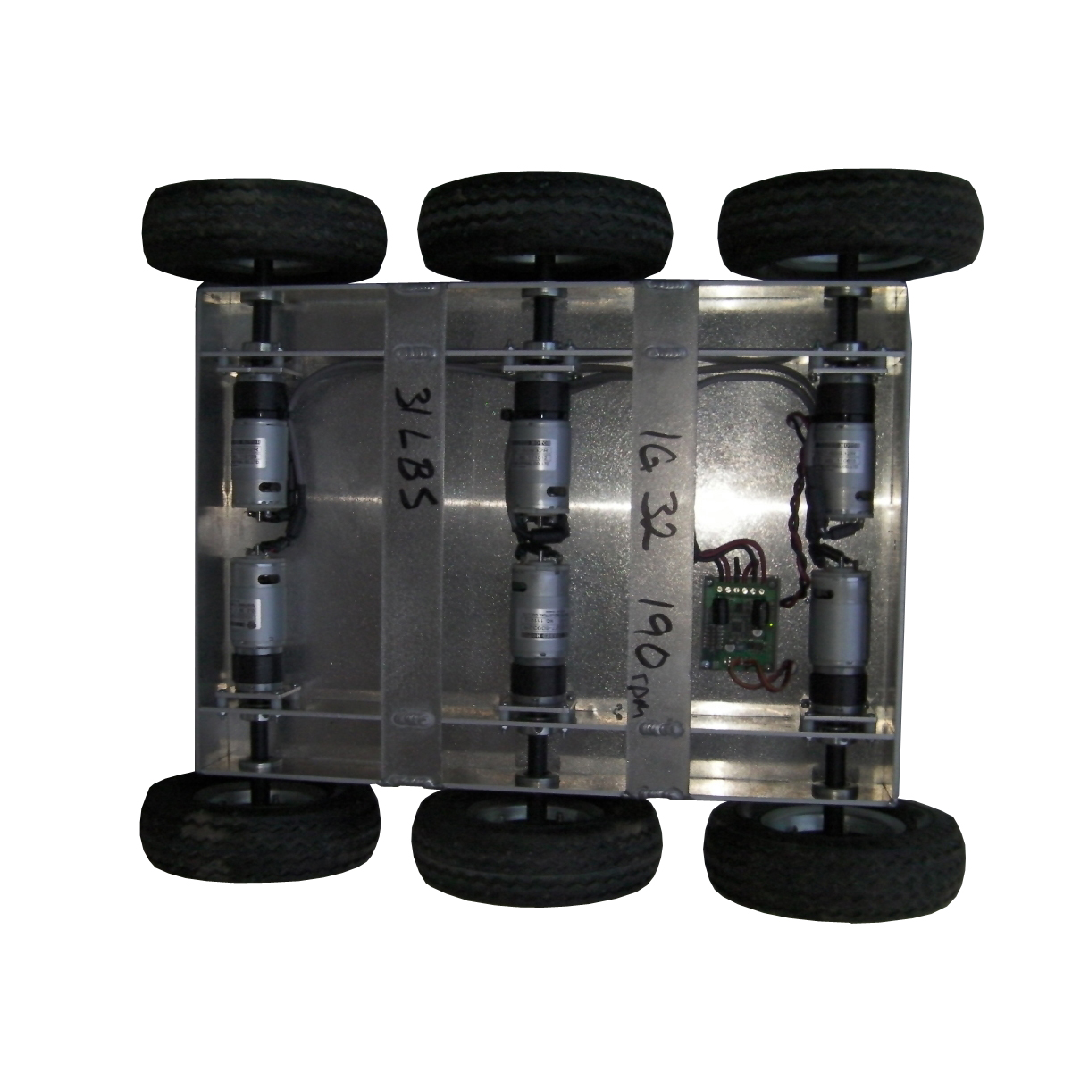 6WD All Terrain Robot Platform with 32mm motors