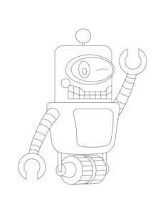 Fun Robot Coloring Pages | SuperDroid Robots | Inspection Robots ...